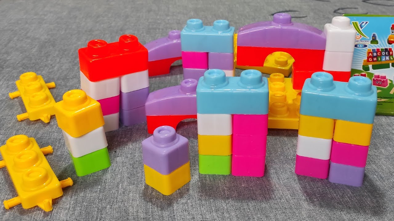 Let's build a fun marble maze with building blocks | Colorful Blocks ...