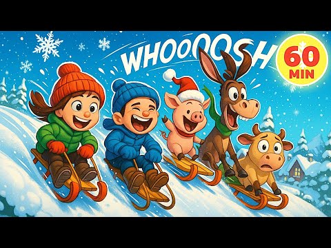 Colaj 60 MIN Doar Cântece NOI de Iarnă și Crăciun 🎄❄️ TOP Colinde de Iarnă Copii de Grădiniță 👧🧒