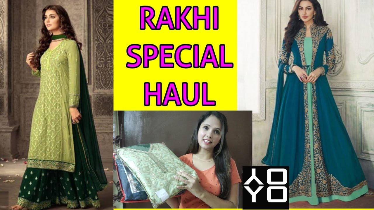 RAKHI SPECIAL CLOTHING | Indian Anarkali Suit Set Haul| Affortable ...