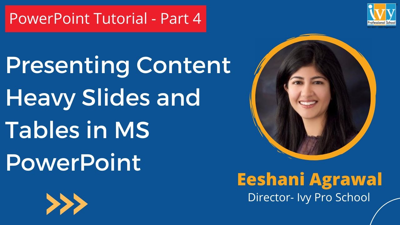 Presenting Content Heavy Slides and Tables in MS PowerPoint ...