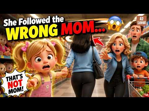 She Followed the WRONG Mom... 😨 | Easy English Story (A2)