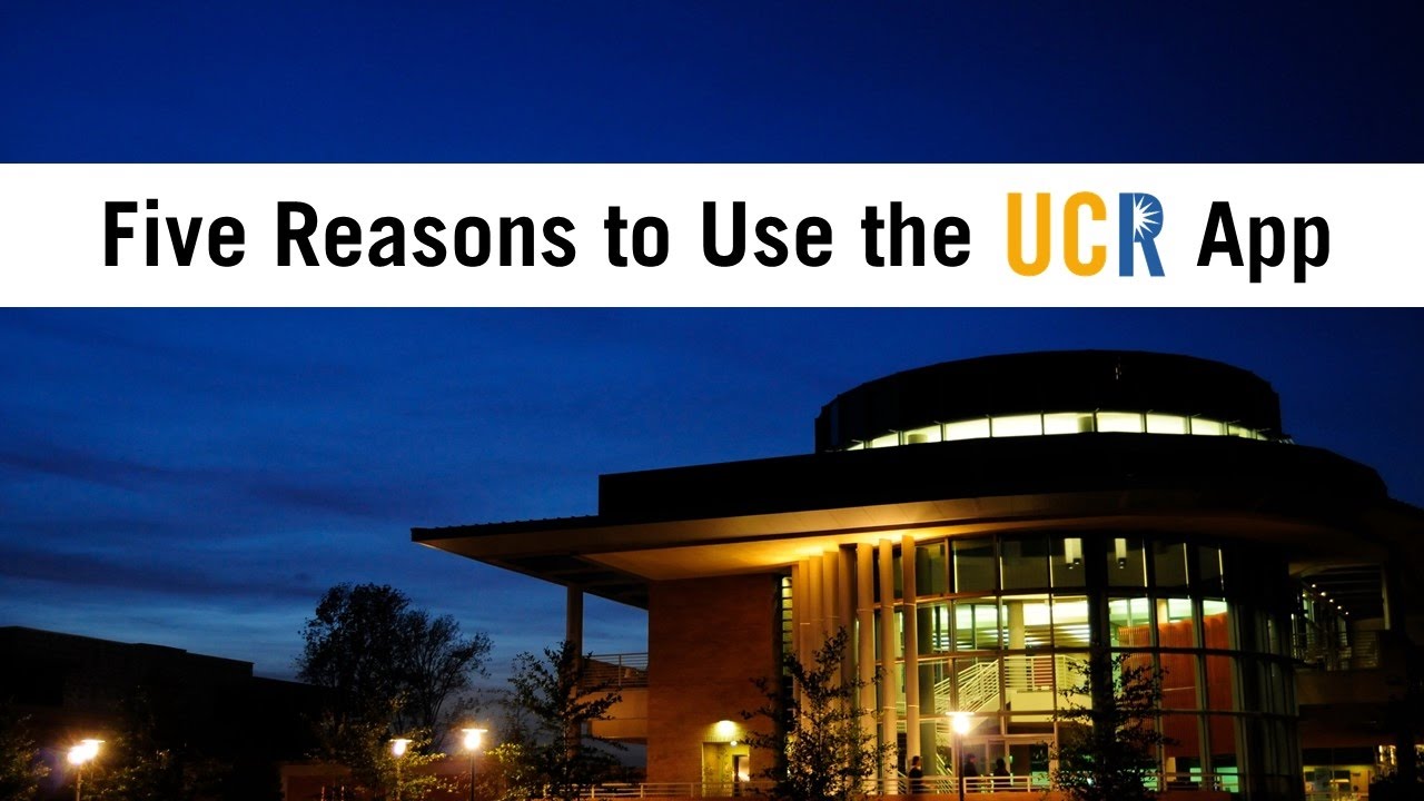 5 Reasons to Use the UCR App - YouTube