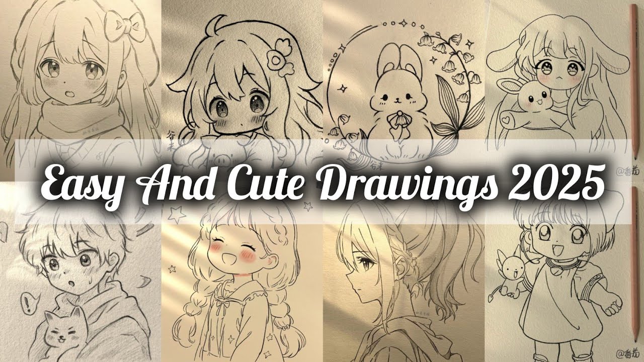 10 Easy Drawings For Beginners 2025 ||Easy And Cute Drawings For ...