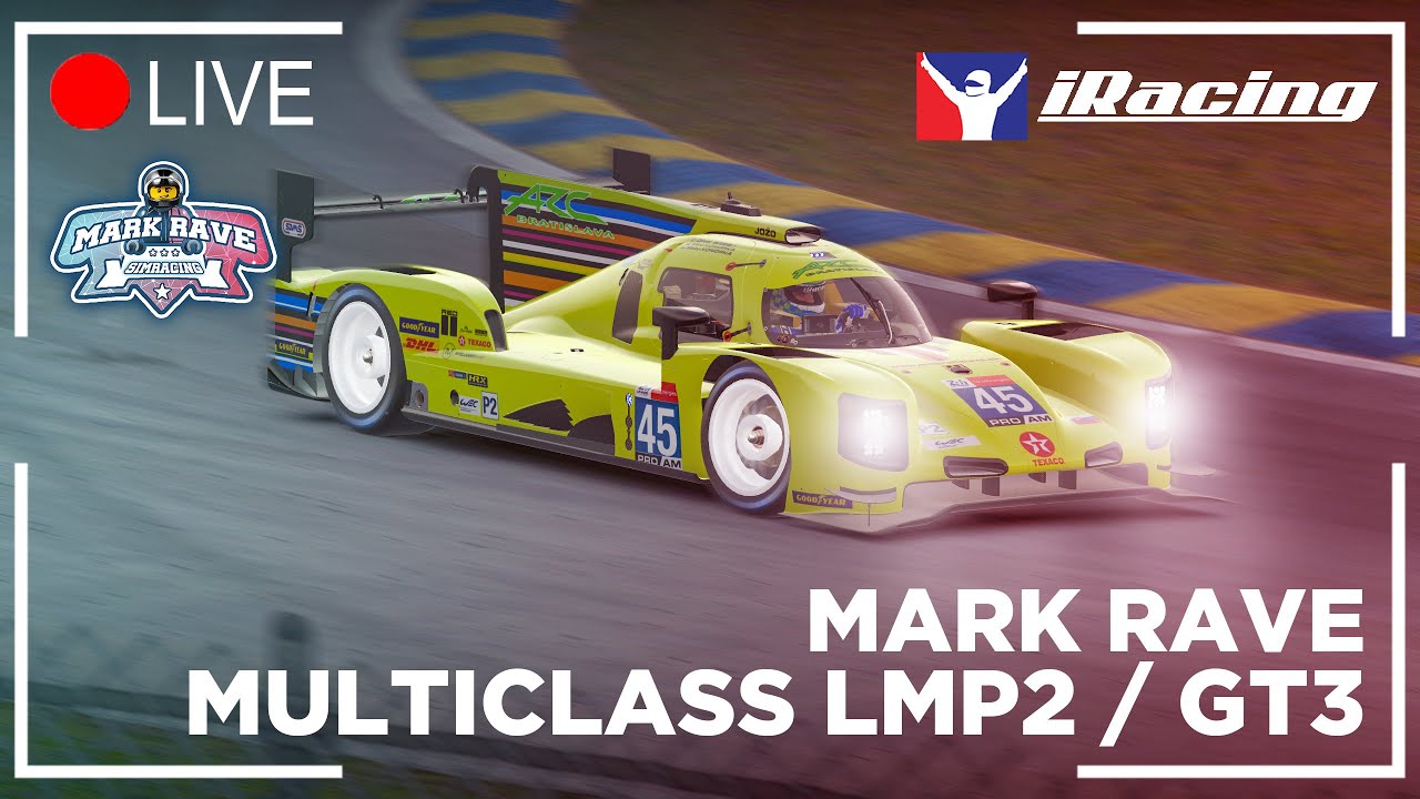 iRacing LMP2 / GT3 Multiclass VR Live - YouTube