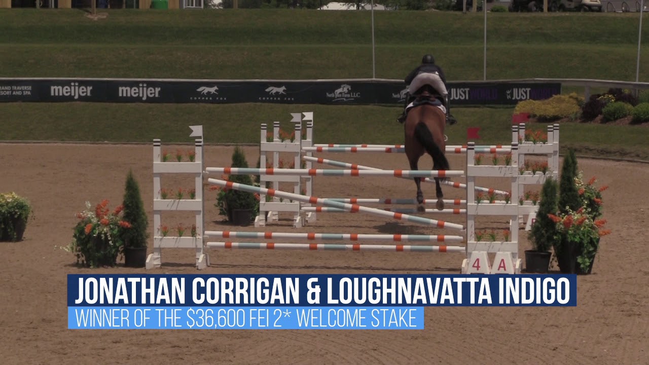 Jonathan Corrigan win's the $36,600 FEI 2* Welcome stake! - YouTube