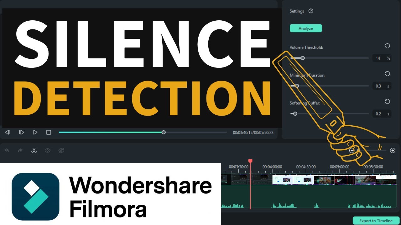 Filmora 14 Tutorial: Silence Detection AI Video Editing With No ...