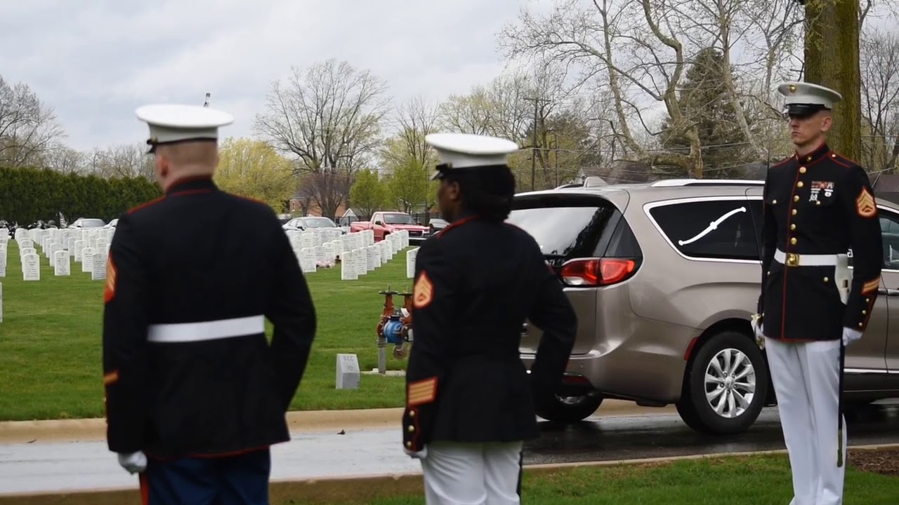 Military Funeral USMC Pvt Fred Evert Freet - YouTube