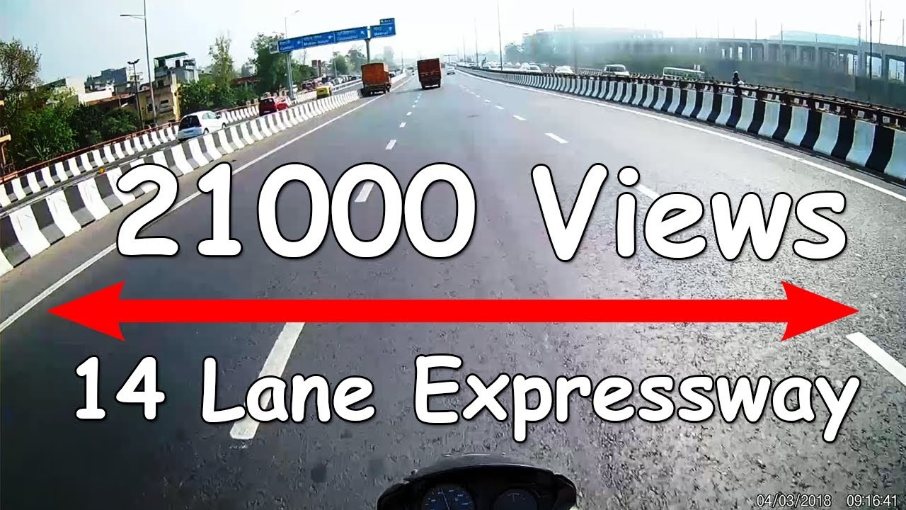 14 Lane Delhi Meerut Expressway Phase 1 | Lets Count the Lanes - YouTube