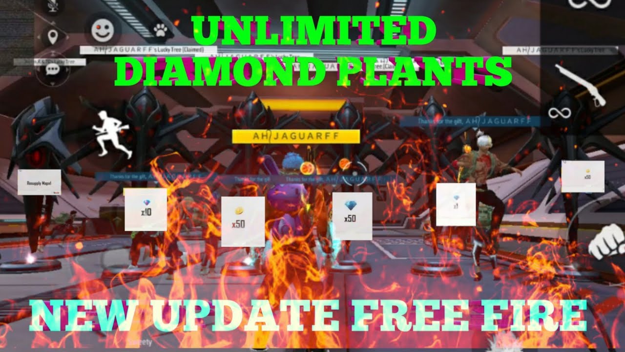 Unlimited diamond plants free fire|Money plants free fire| gold and ...