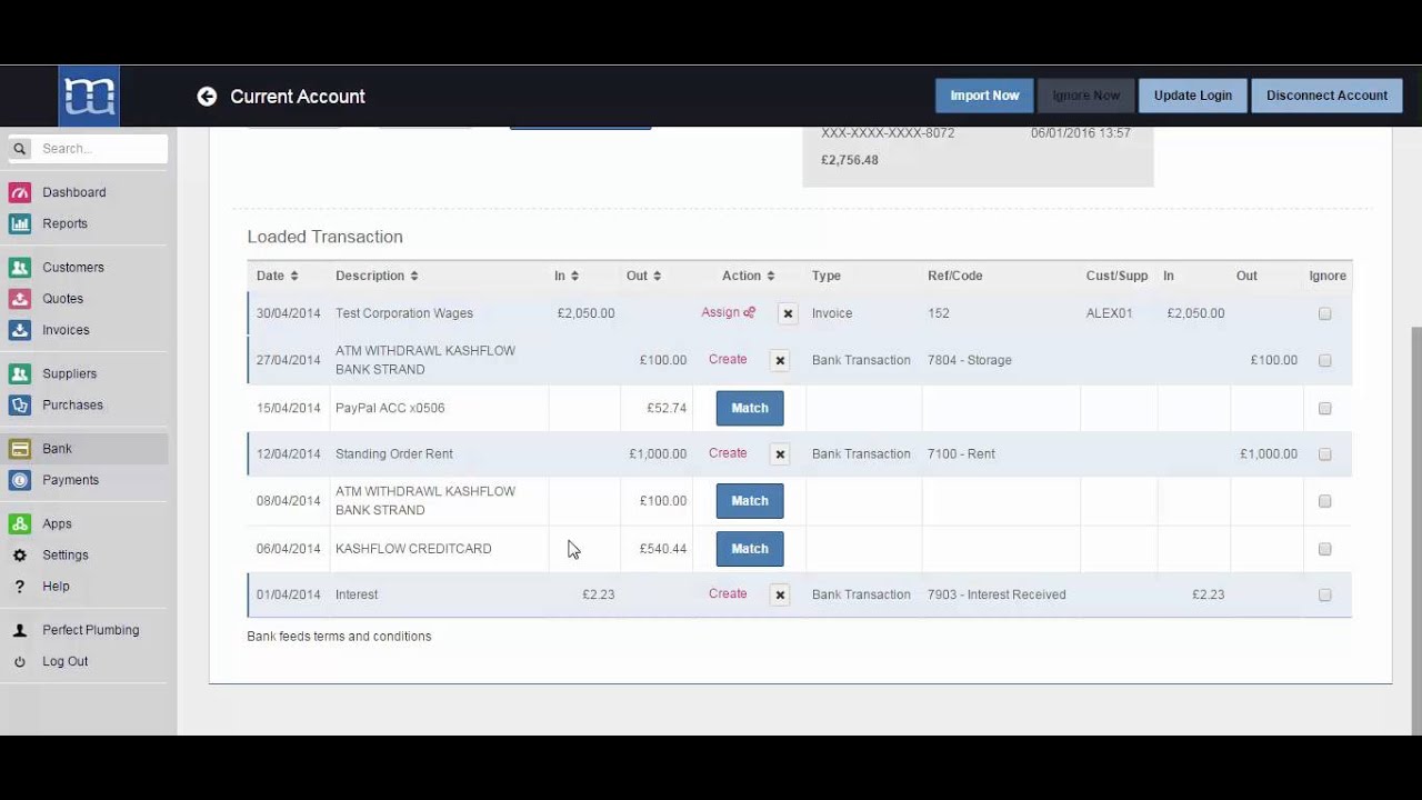 M and W Using the Matching Screen - YouTube