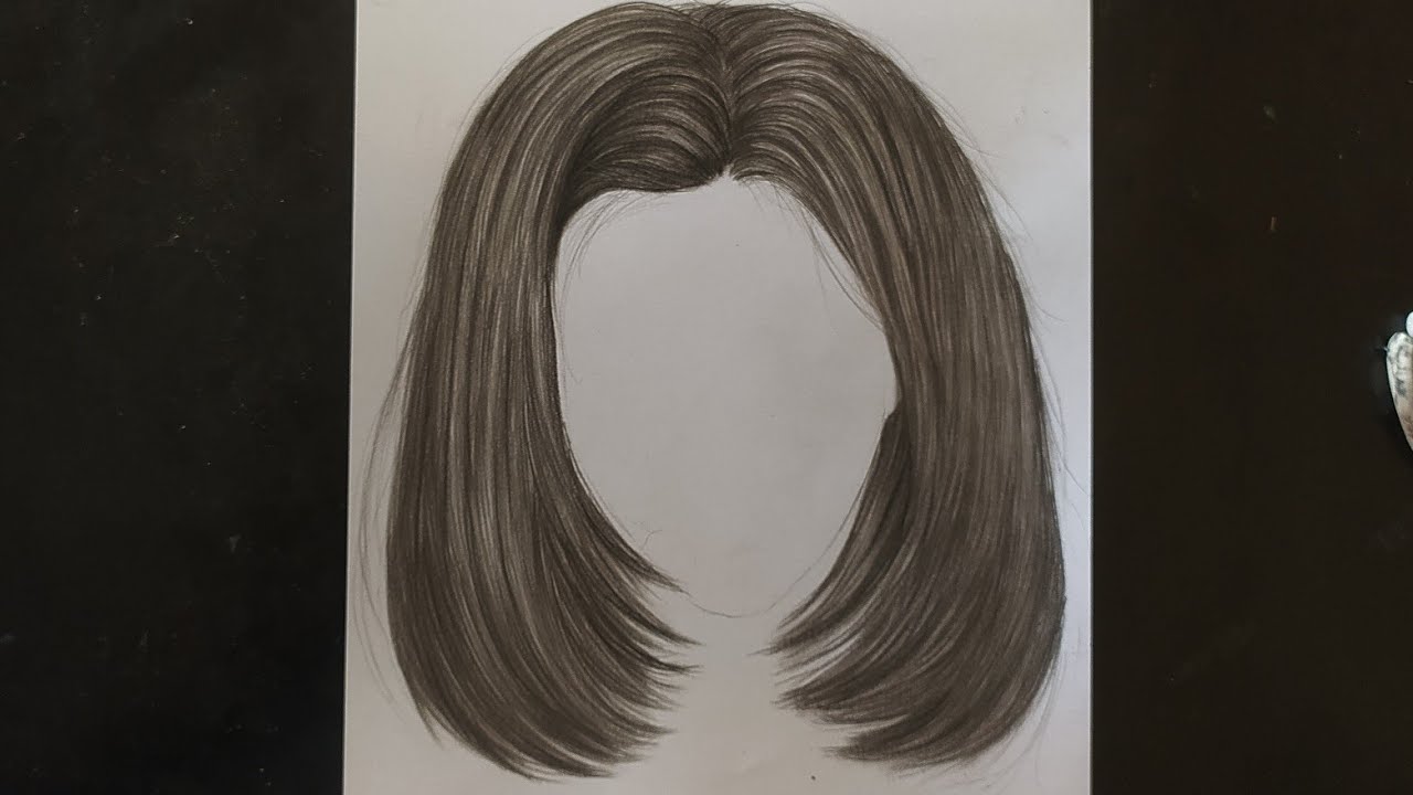 How to draw hair | Girl drawing | portrait sketch - YouTube