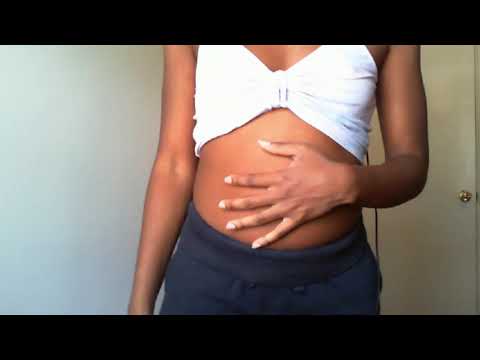 Standing Girl Belly Burps