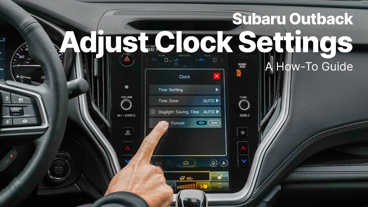 How To Change Clock Subaru Outback