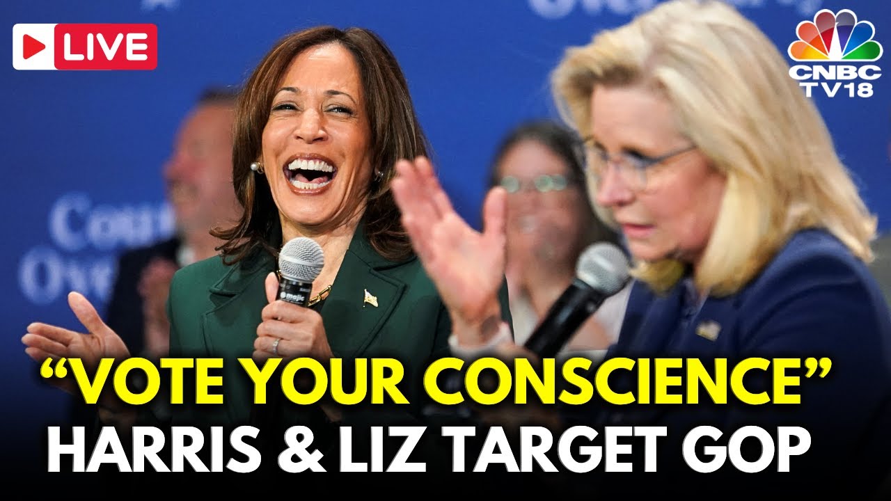LIVE: Liz Cheney Tells Republicans To "Vote Your Conscience" in Pitch for Harris in Michigan ...