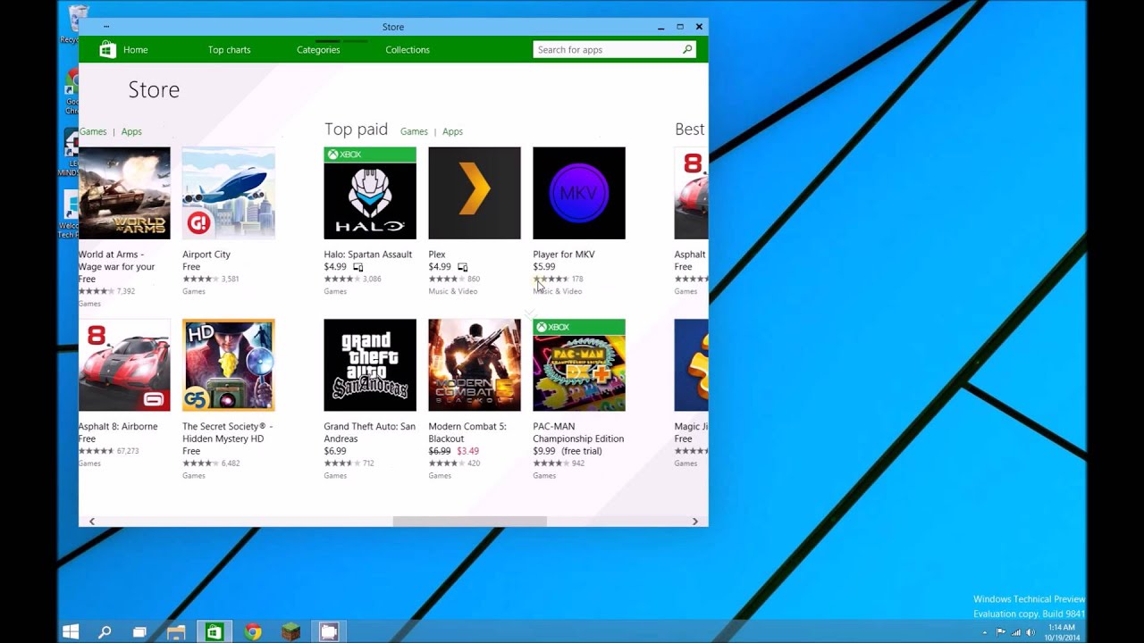 Windows 10 Technical Preview Video 01 - YouTube