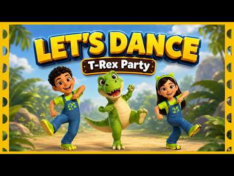 T-Rex Animal Dance Song for Kids | School Program Dance