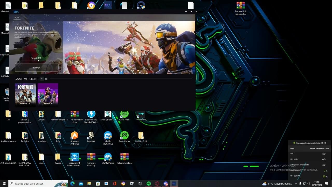Tutorial PARA OBTENER FORTNITE 1 A TRAVES DE ERA LAUNCHER - YouTube
