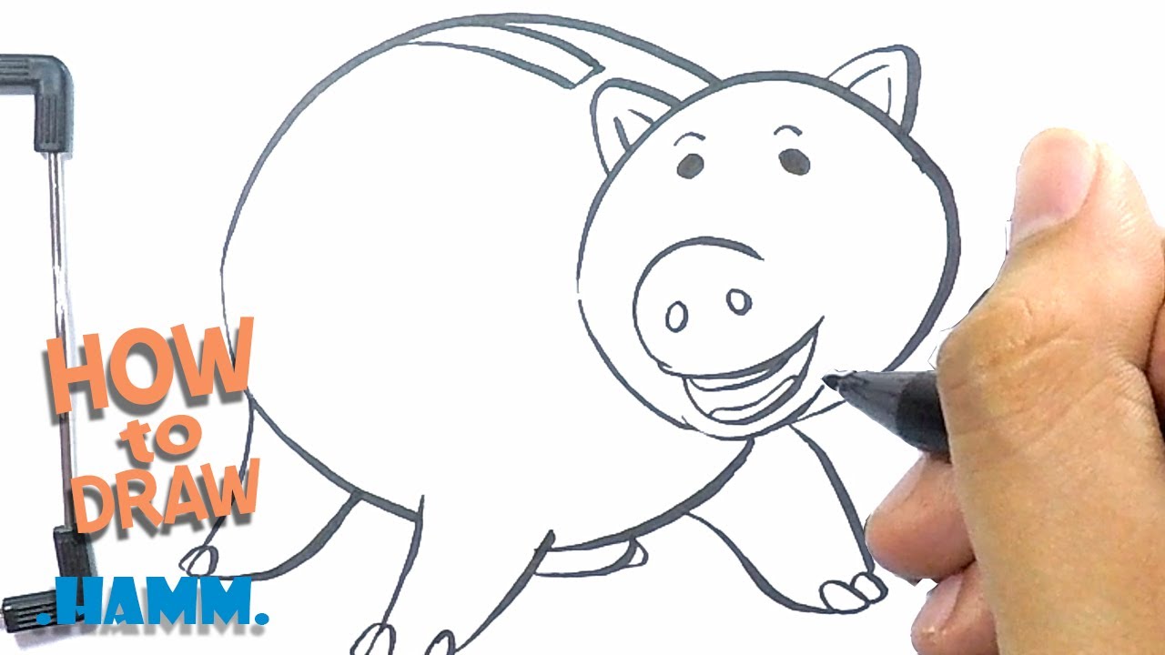 How to Draw Hamm from Toys Story | Easy Drawing - YouTube