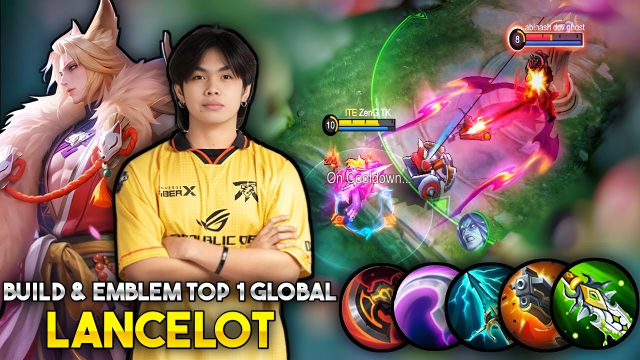 LANCELOT BEST BUILD AND EMBLEM 2025 | TOP 1 GLOBAL LANCELOT BUILD ...