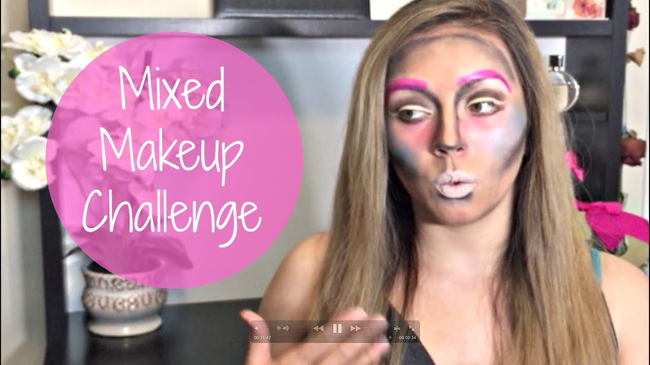 RETO: MIXED MAKEUP CHALLENGE | Chana Beauty - YouTube
