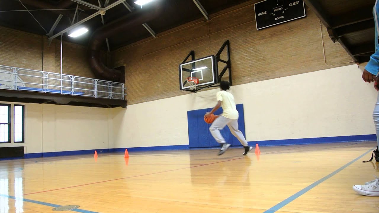 Basketball Workout: Cross Dribble Left Hand Stepback Jumper - YouTube