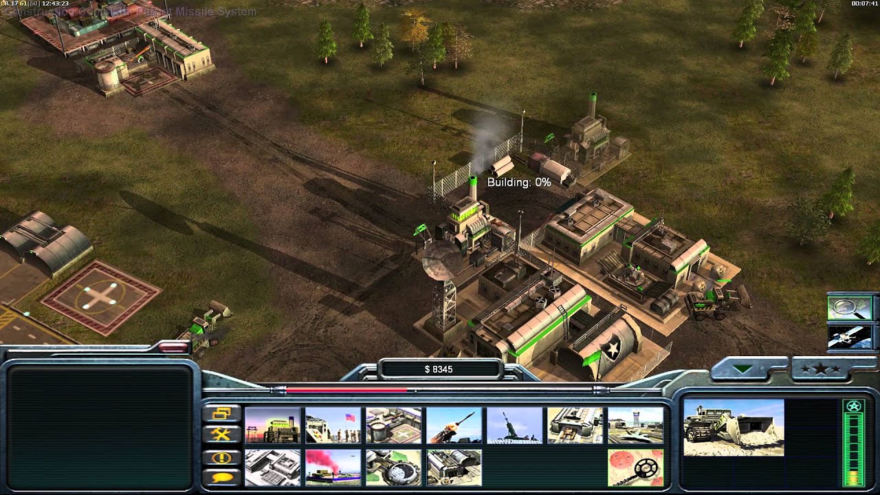 Command and Conquer Generals Zero hour 1v2 multiplayer with friends USA ...