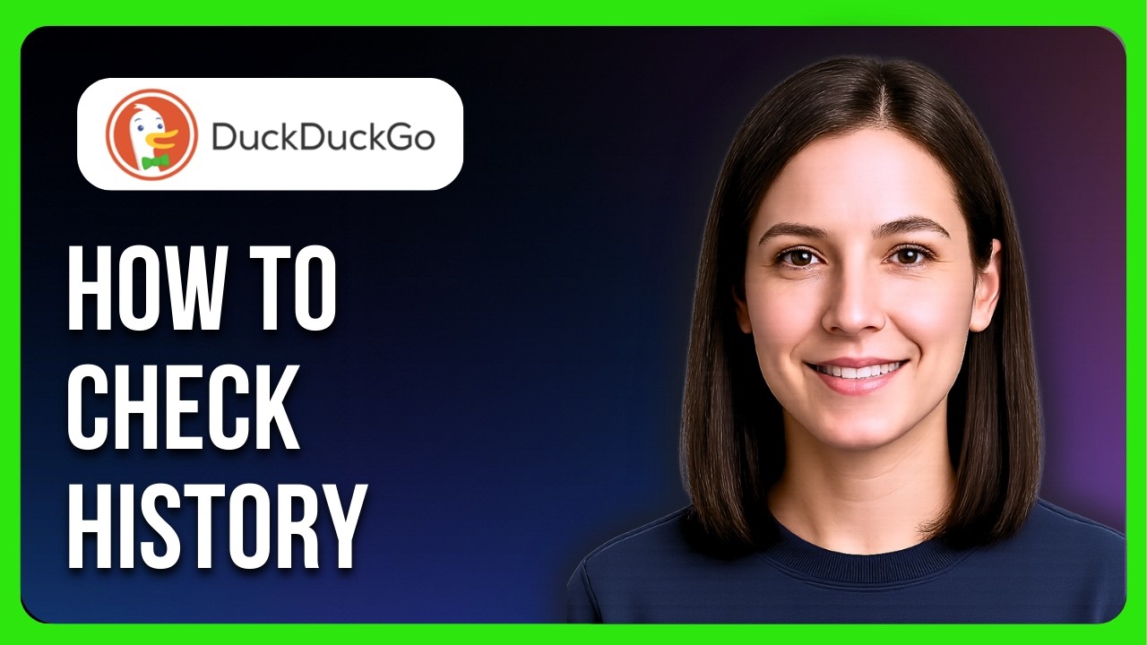 How to Check DuckDuckGo History - YouTube