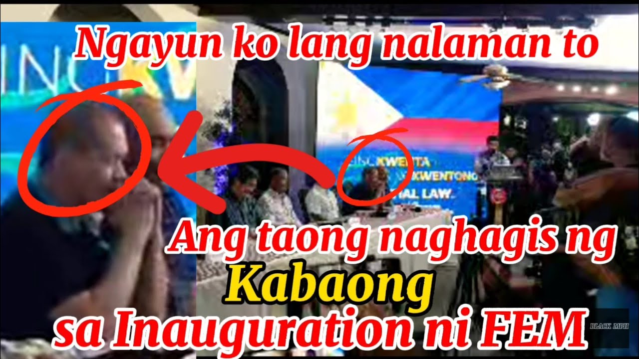 Ang taong naghagis ng KABAONG sa Inauguration ni FEM / BLACK MPH - YouTube