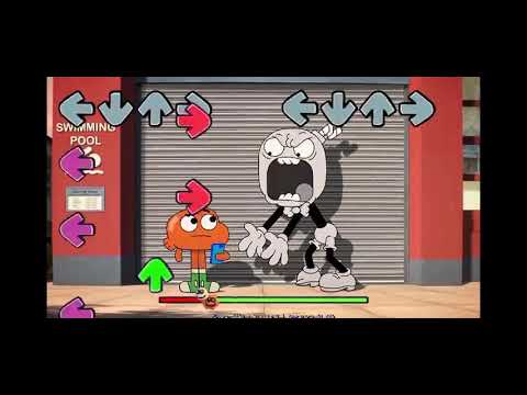 Fnf whitty in Gumball cartoon? Oºo Darwin vs \