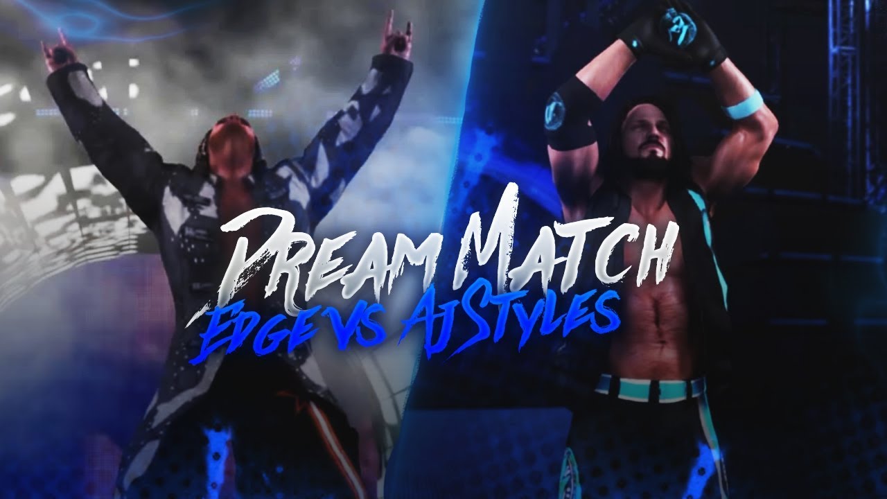 WWE 2K18 | Edge VS Aj Style| Dream Match - YouTube