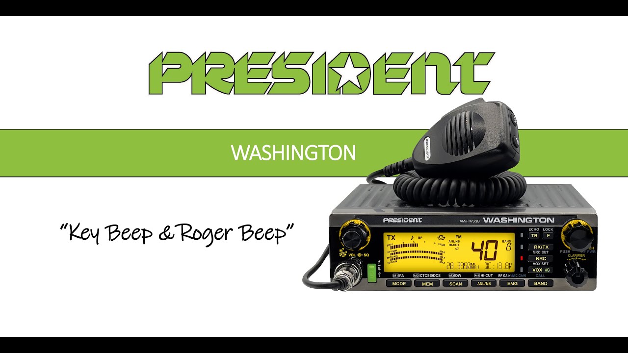 WASHINGTON Key Beep and Roger Beep - YouTube