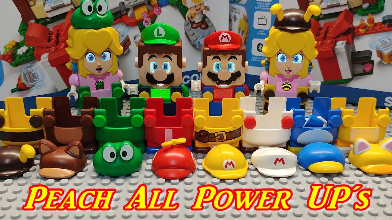 Mario Luigi and Peach All Super Mario Power UP´s with new Peach! How do ...