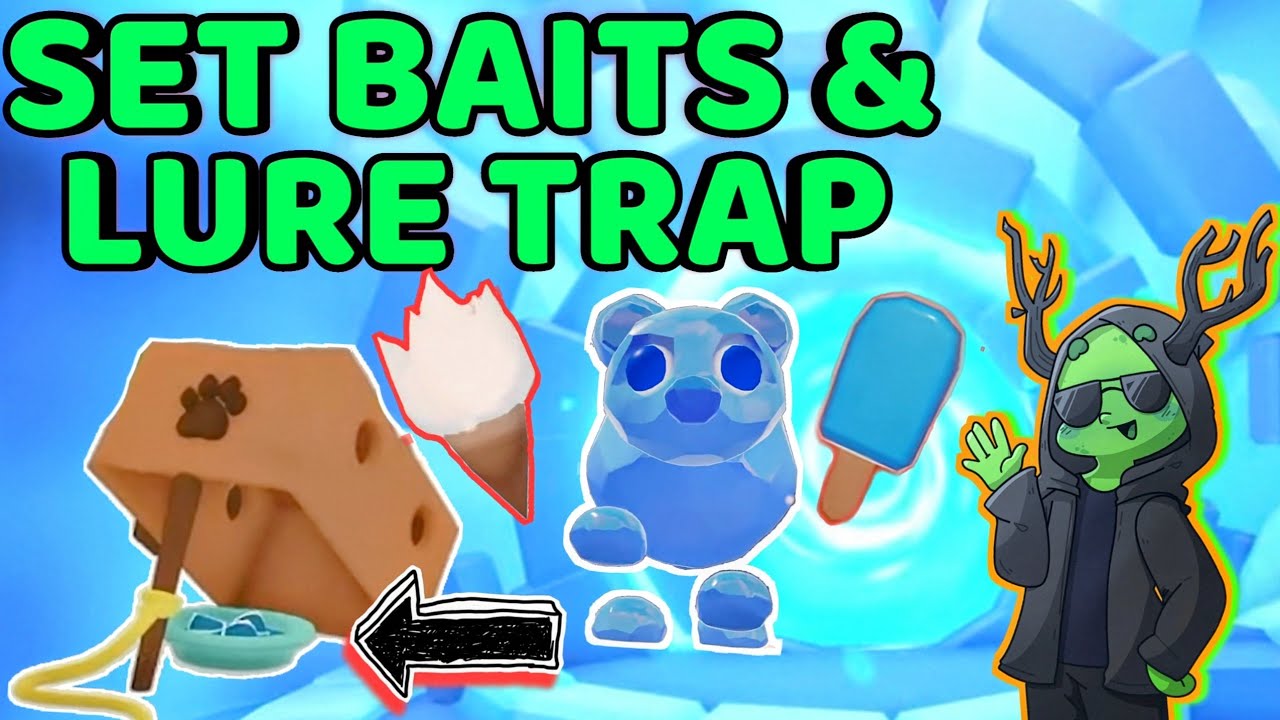 HOW TO USE ICE DIMENSION BAITS AND LURE IN ADOPT ME! CATCH ICE PETS ...