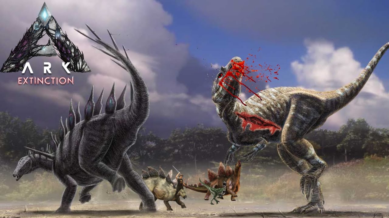 Stegosaurus VS Zombies | Ark Survival Evolved | Extinction | #3 - YouTube