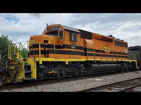 Classic 6 axle EMDs tied down in East Salamanca, NY (Detail shots) - YouTube