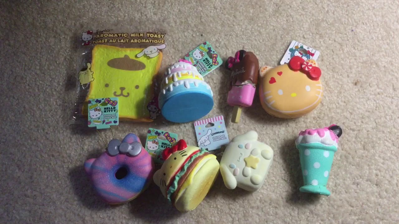 Squishy Collection Part One!(Nic,Sanrio,Popular,and more!) - YouTube