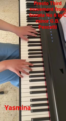Presto Third movement from Sonata No 6 in C minor G.B. Pescetti ...