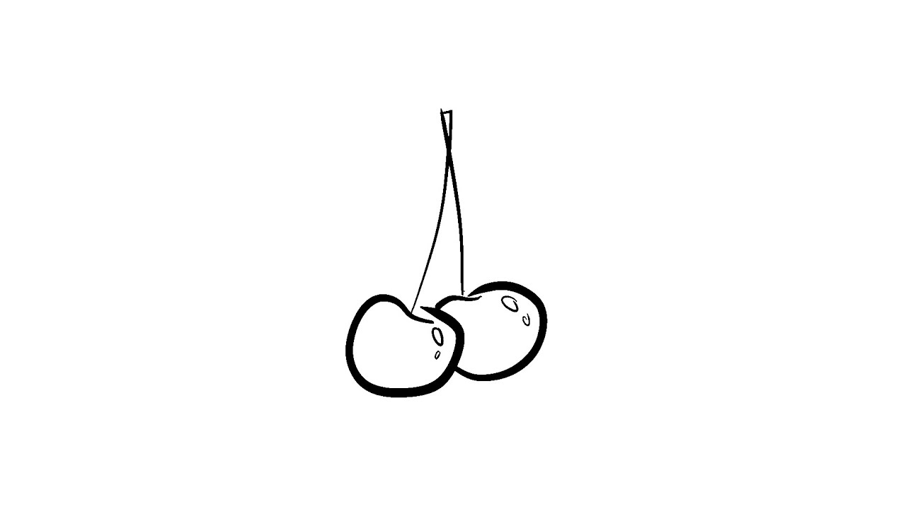 How to Draw Some Simple Cherries | Step-by-Step Lesson - YouTube