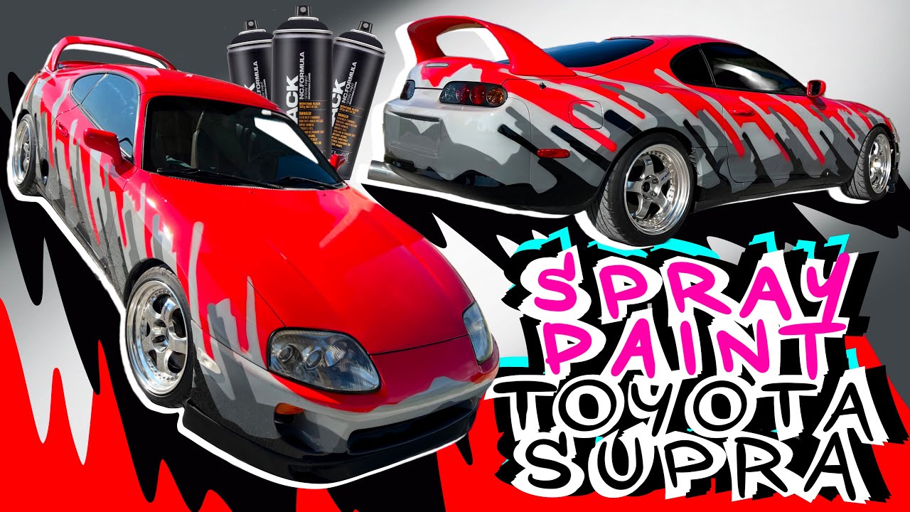 Spray Paint Toyota Supra Drip - YouTube