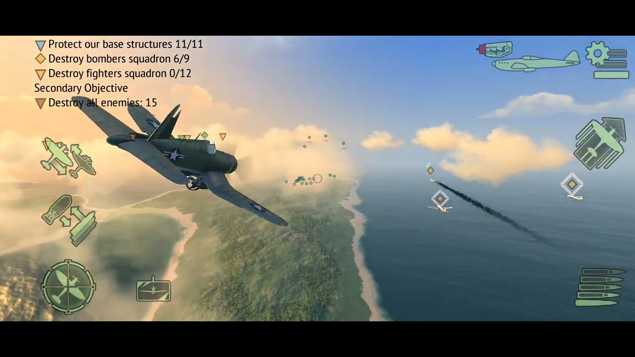 WW2 fighter plane game - YouTube