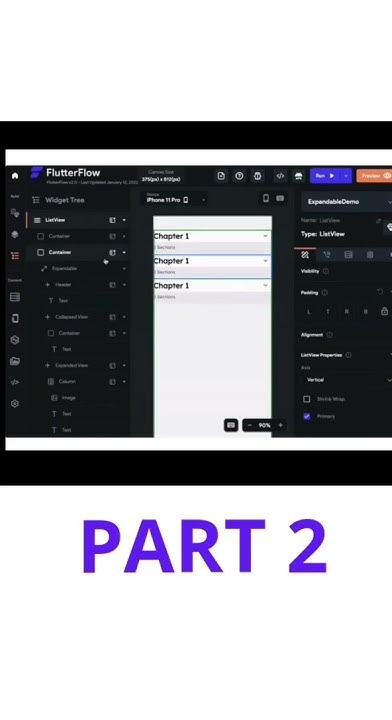 Flutterflow Expandable Widget Part 2 Flutter Flutterflow Videotutorial Shorts Expandable