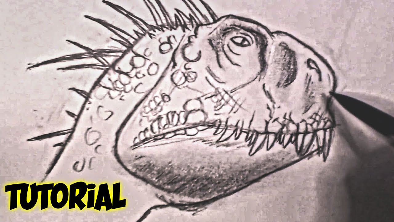 SCORPIUS REX Head Drawing Tutorial - YouTube