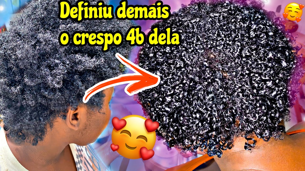 Muita DEFINIÇÃO no cabelo CRESPO 4b com esse PRODUTO - YouTube