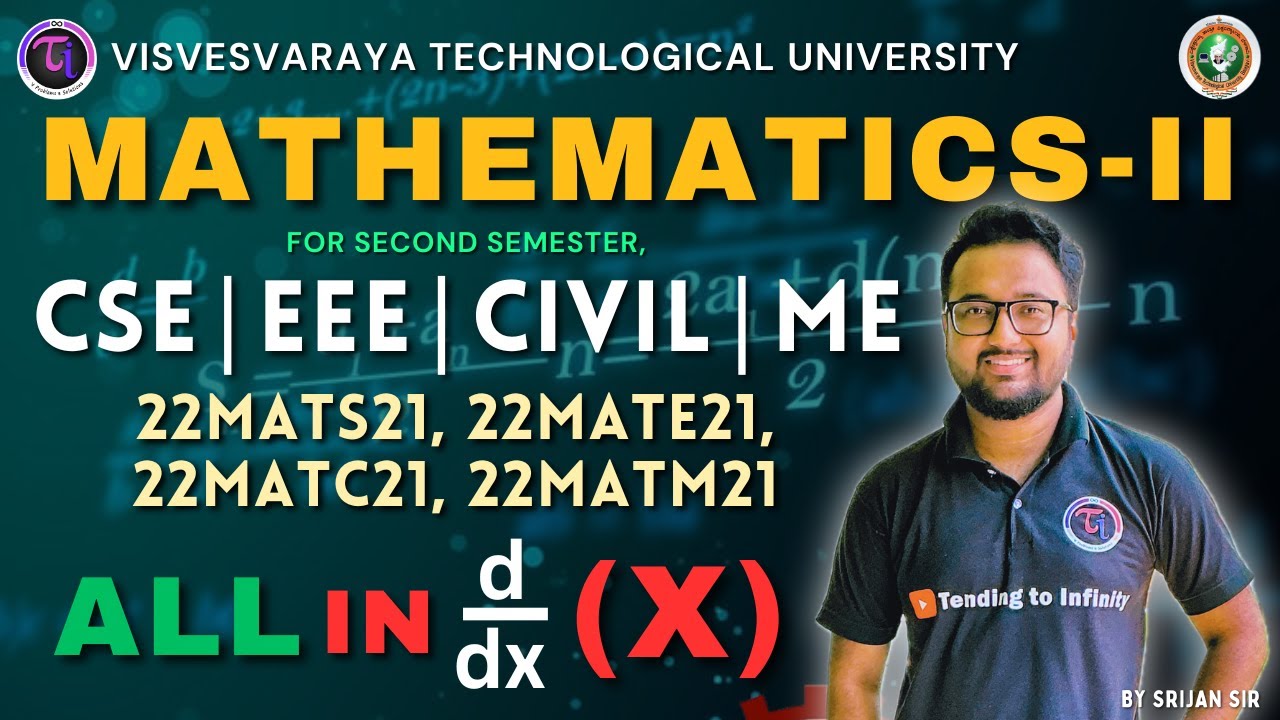VTU | Mathematics - II in 1 Shot | CSE | EEE | CIVIL | ME | Engineering ...