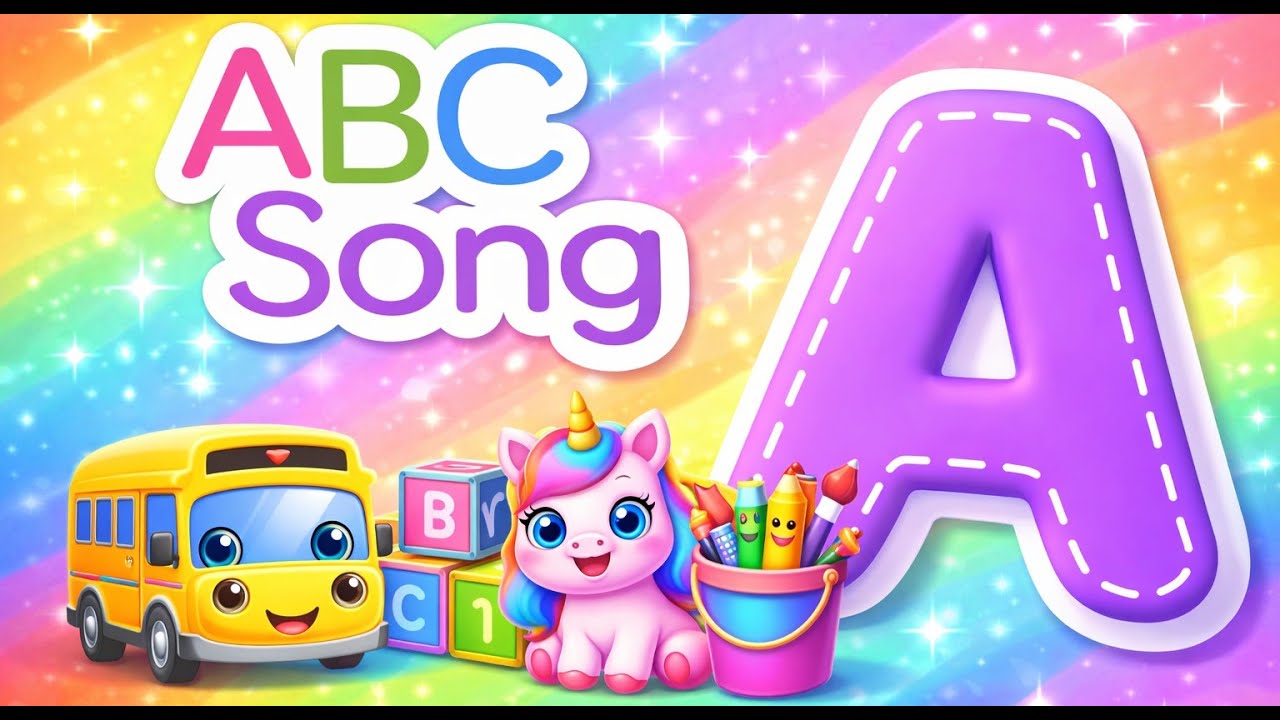 Learn ABC Letters 🔤 Colorful Alphabet Song for Toddlers & Preschool ...