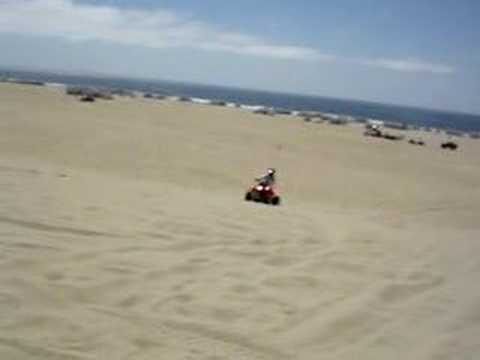 quad riding at pismo beach dunes - YouTube