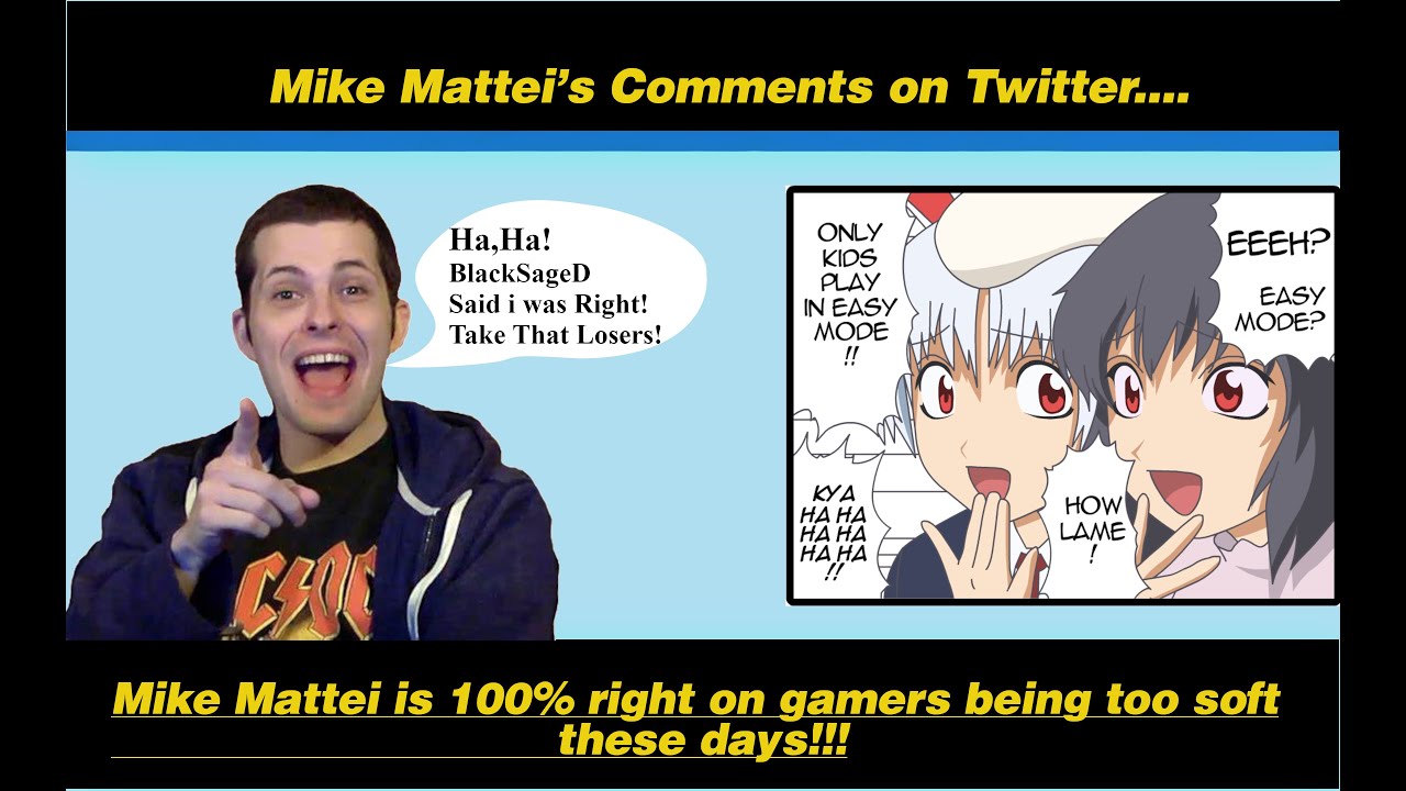 Let's talk about what Mike Mattei's statement on video game difficulty ...