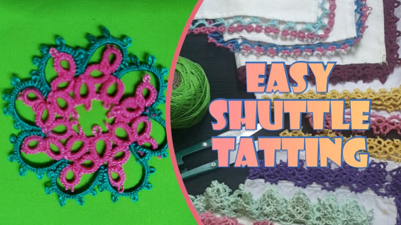 Shuttle Tatting Lace Design - YouTube