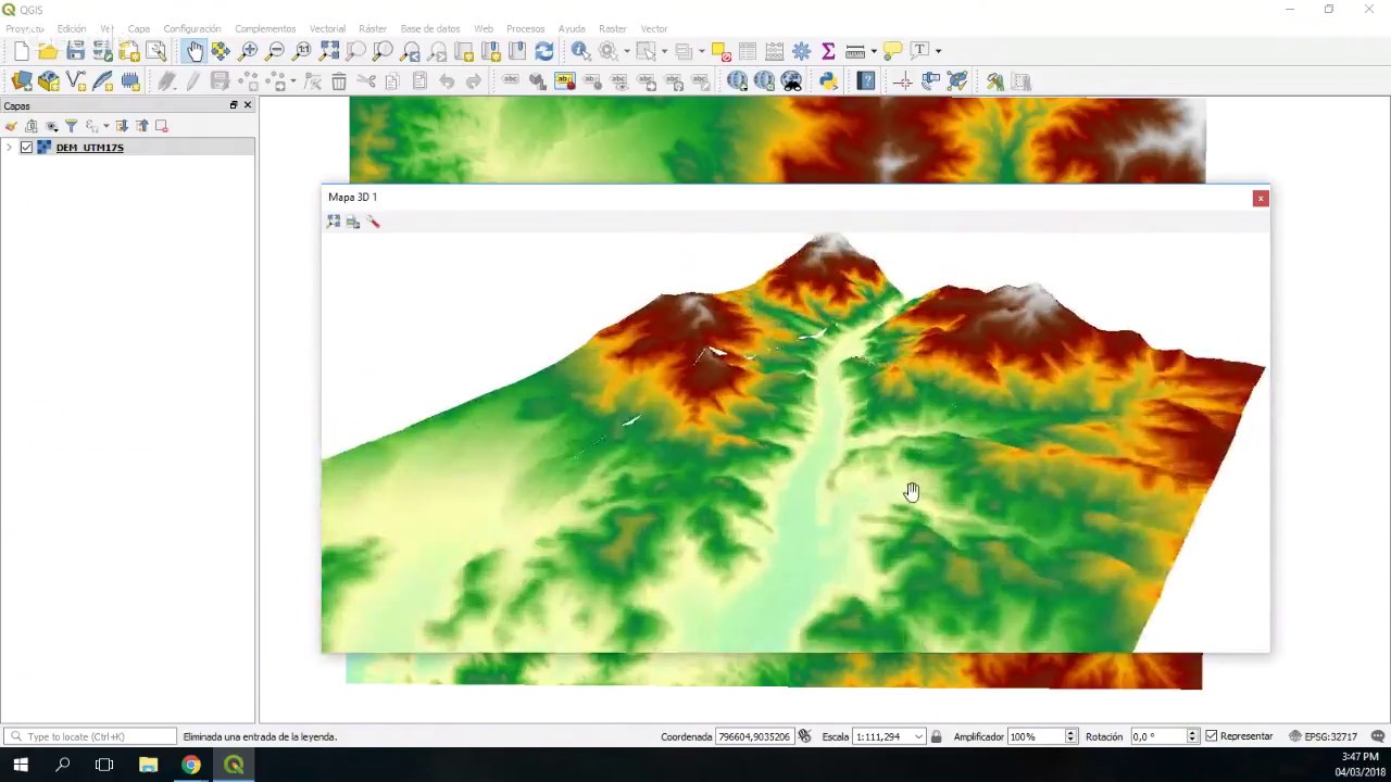 Tutorial Visualización de un Archivo Raster en 3D Utilizando QGIS 3.0 ...