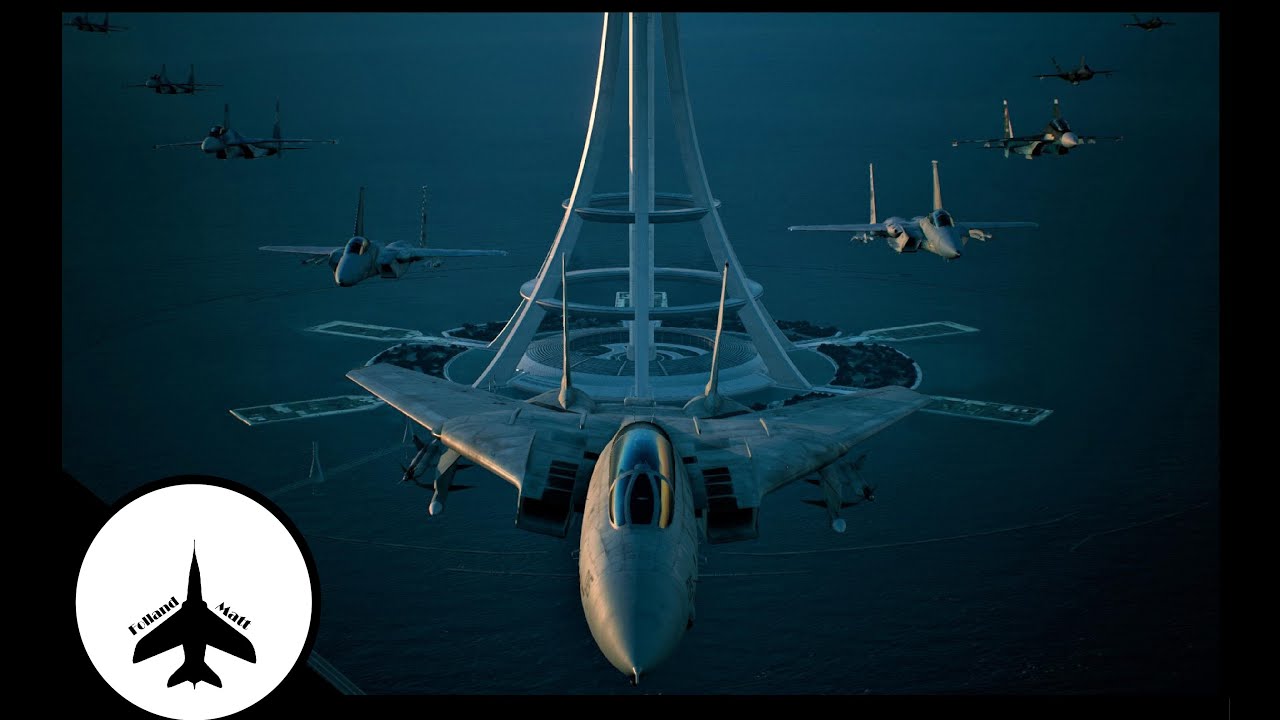 Ace Combat 7's Space Elevator scene but with Top Gun music. - YouTube